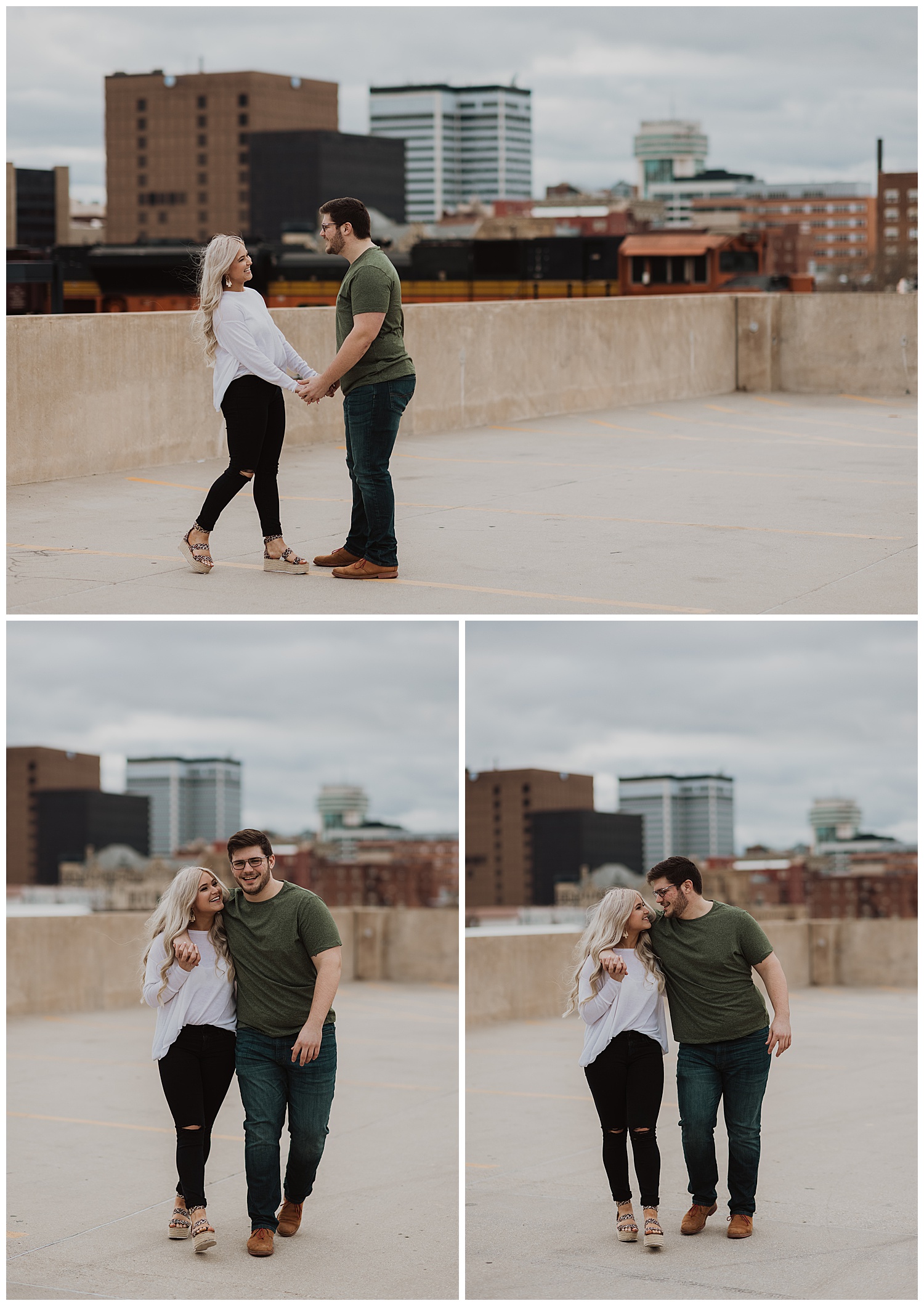 Downtown Wichita Engagement Session - Caitlyn Cloud Photography
