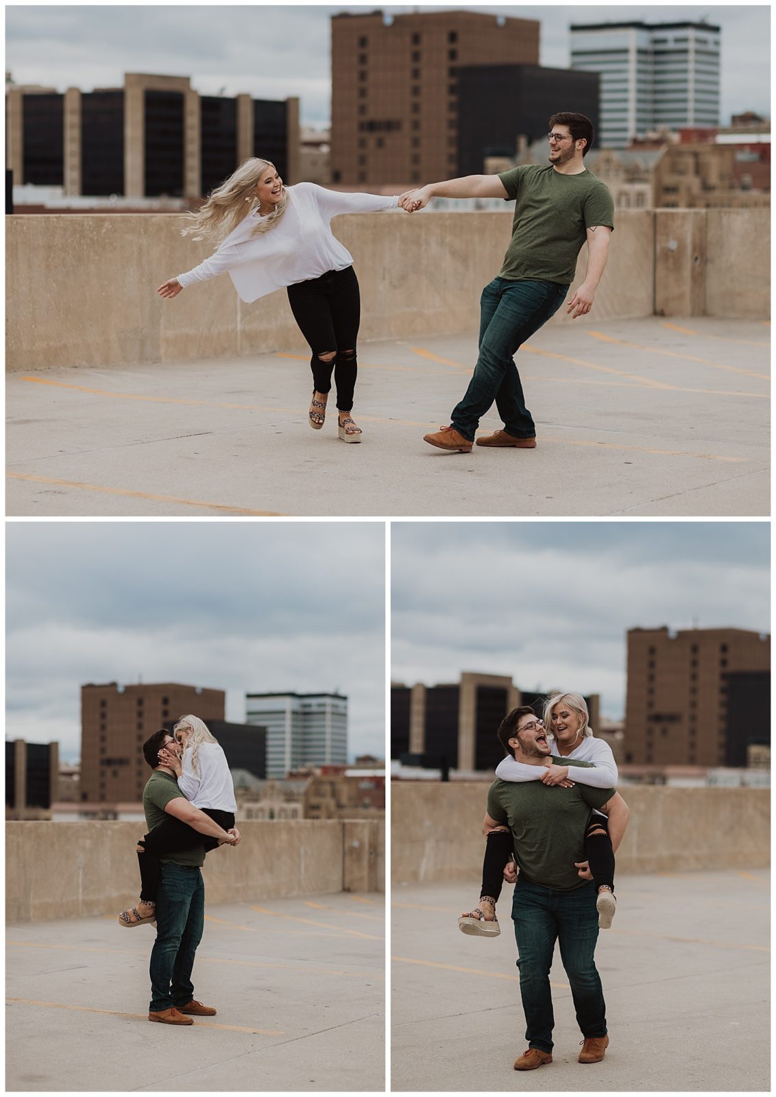 Downtown Wichita Engagement Session - Caitlyn Cloud Photography