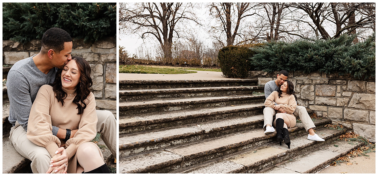 Kansas City Engagement Session with a Dog - Caitlyn Cloud Photo
